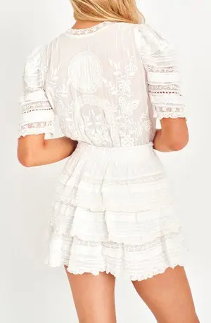 LoveShackFancy Quincy Tiered Minidress