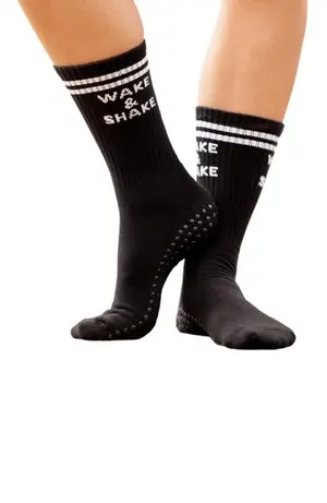 SOULS. Souls Wake And Shake Crew Grip Socks - Black