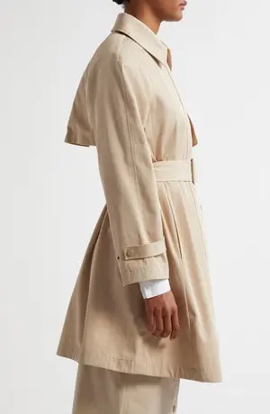 Emporio Armani Cotton-enriched Trench Coat