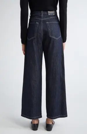 Max Mara Zucchero High-waist Wide-leg Jeans - Midnight Blue
