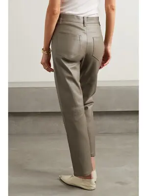 JOSEPH Den Cropped Leather Pants