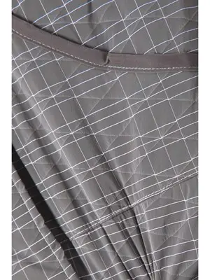 Alexander McQueen Long Now Padded Matelassé Checked Shell Jacket