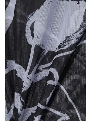 Alexander McQueen Printed Stretch-mesh T-shirt