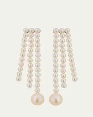 Sophie Bille Brahe 14k Yellow Gold Freshwater Pearl Earrings - Yg