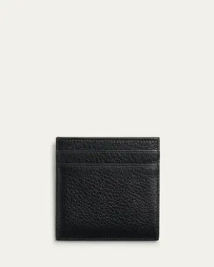 Valentino Garavani Leather Rockstud Card Holder - Nero