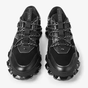 JIMMY CHOO Diamond X Ii M Leather Trainers - Black
