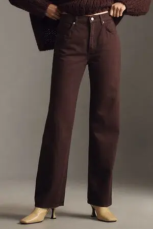REFORMATION Val 90s Mid-rise Straight-leg Jeans - Brown