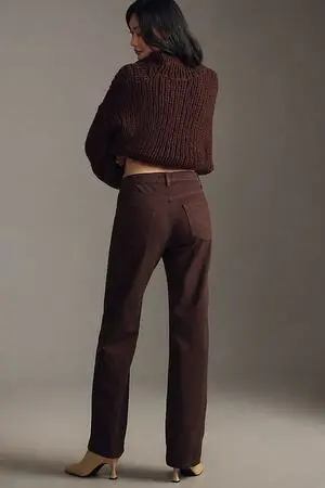 REFORMATION Val 90s Mid-rise Straight-leg Jeans - Brown