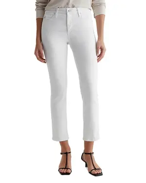 Ag Mari Mid-rise Crop Jeans - Gallery White