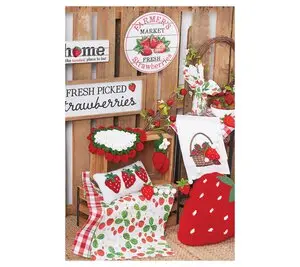 VALERIE PARR HILL Strawberry Patch Throw Pillow Valerie