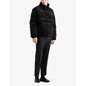 Prada Funnel-neck Cotton Jacket