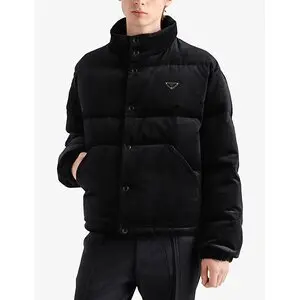 Prada Funnel-neck Cotton Jacket
