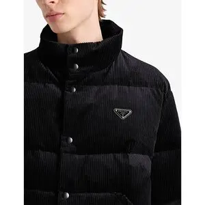 Prada Funnel-neck Cotton Jacket