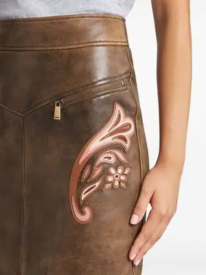 Etro Leather Skirt