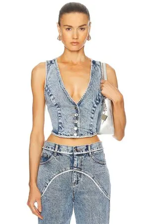 Retrofete Sequined Vests For Women
