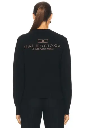Balenciaga Crewneck Sweater - Black