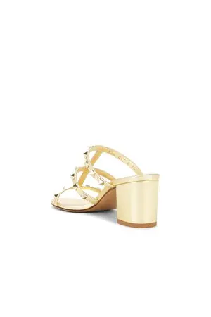 Valentino Garavani Rockstud Slide - Antique Brass