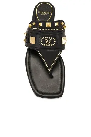 Valentino Garavani Plaster Caster Thong Sandals - Nero