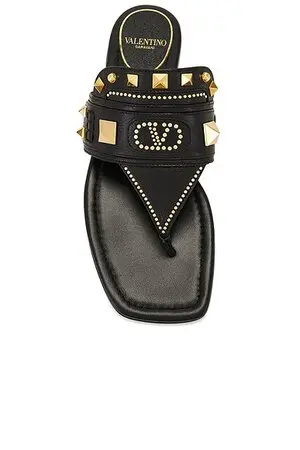 Valentino Garavani Studded Thong Sandals