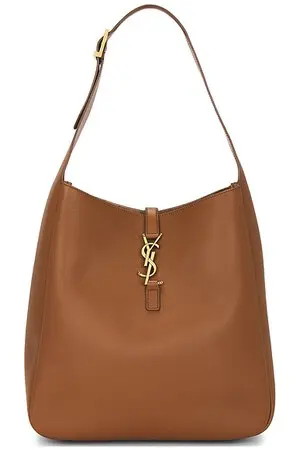 Saint Laurent Large Le 5 A 7 Supple Hobo Bag - Fox