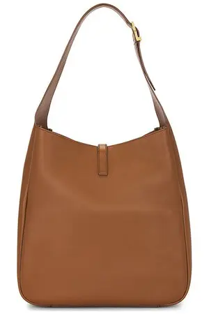 Saint Laurent Large Le 5 A 7 Supple Hobo Bag - Fox