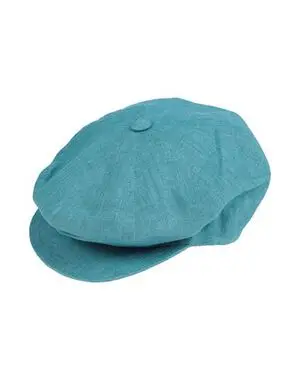 Borsalino Linen Flat Cap - Green