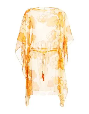 Etro Floral Print Crepe Kaftan Top