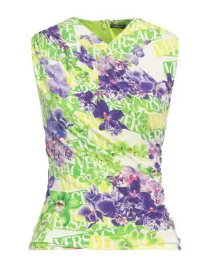 Versace Floral Print Top - Green
