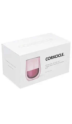 CORKCICLE Glass Stemless Cup Double Pack