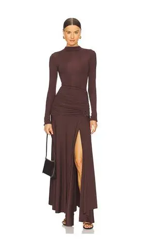 MAYGEL CORONEL X Revolve Mageia Dress - Brown