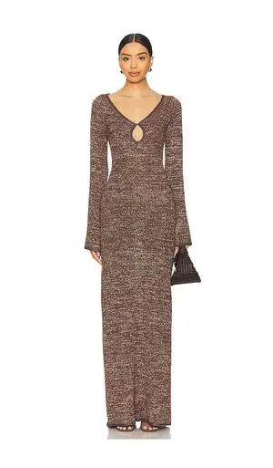 asta resort brown dress Asta Resort Natalia Dress – Borrowed From main image 1