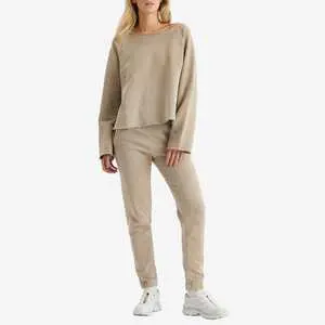 Joah Brown Slouchy Pullover Sweatshirt