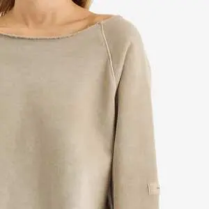 Joah Brown Slouchy Pullover Sweatshirt