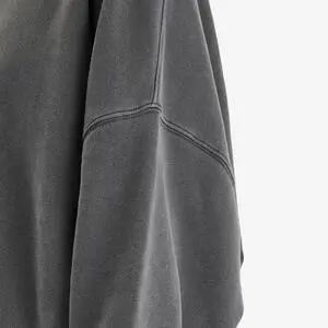 Joah Brown Oversized Crewneck Sweatshirt - Washed Black
