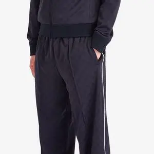 Gucci Nylon Cotton Gg Jacquard Track Pants