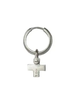 PARTS OF FOUR Cross-charm Hoop Earring