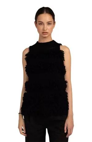 Gobi Cashmere Loop-stitch Vest