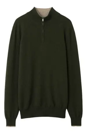 Gobi Cashmere Half-zip Cashmere Sweater