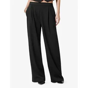ALLSAINTS Aleida Wide-leg Mid-rise Trousers - Black