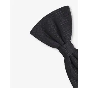 Hugo Patterned Jacquard Silk Bow Tie