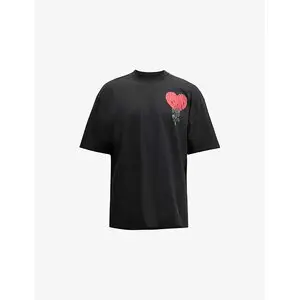 ALLSAINTS Sown Heart-print Cotton T-shirt