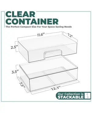 SORBUS Acrylic Drawer Organizers Makeup Case Pull-out Drawers