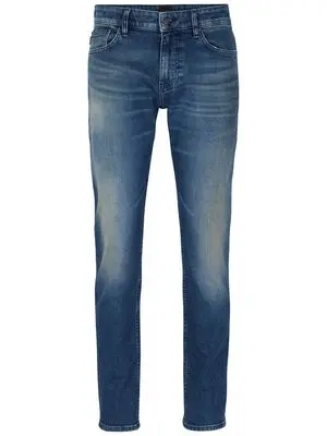 BOSS Cotton-blend Straight-leg Jeans