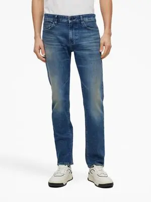 BOSS Cotton-blend Straight-leg Jeans