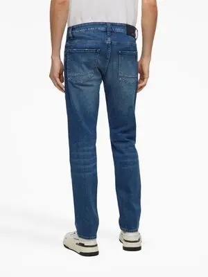 BOSS Cotton-blend Straight-leg Jeans