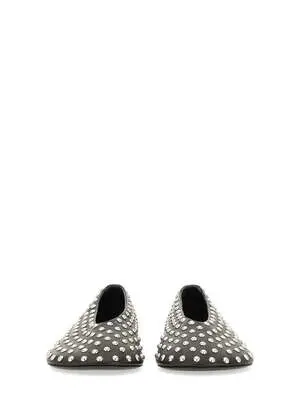JIL SANDER Nappa Ballerinas - Black