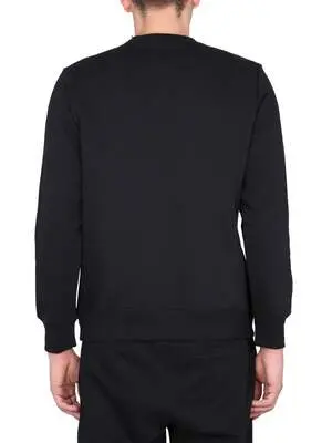 Paul Smith Sweatshirt With Zebra Embroidery - Black