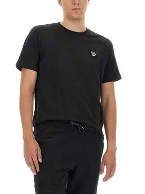 Paul Smith Zebra Logo T Shirt - Black