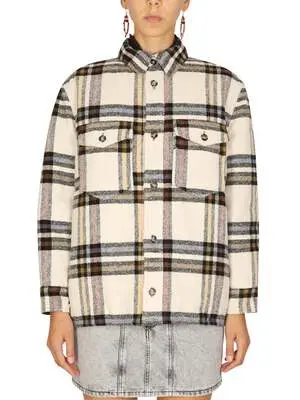 MARANT ETOILE Jacket With Classic Collar - Powder