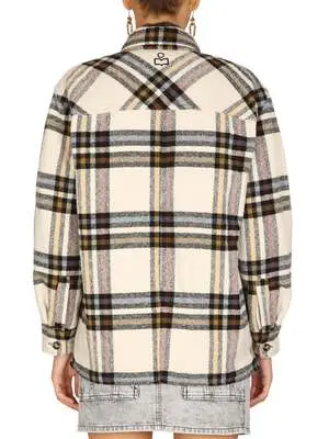 MARANT ETOILE Jacket With Classic Collar - Powder